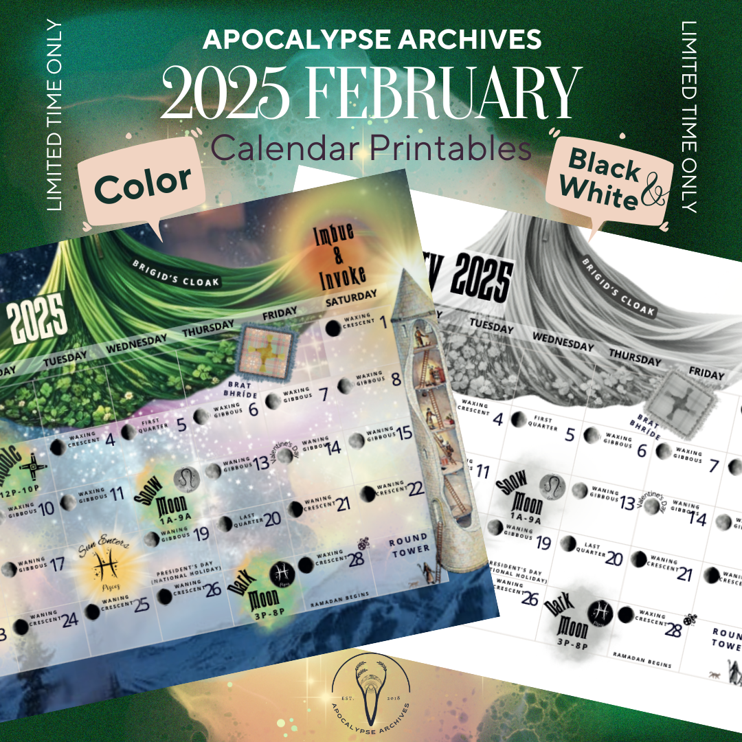 Monthly Calendars are Here! | Apocalypse Archives