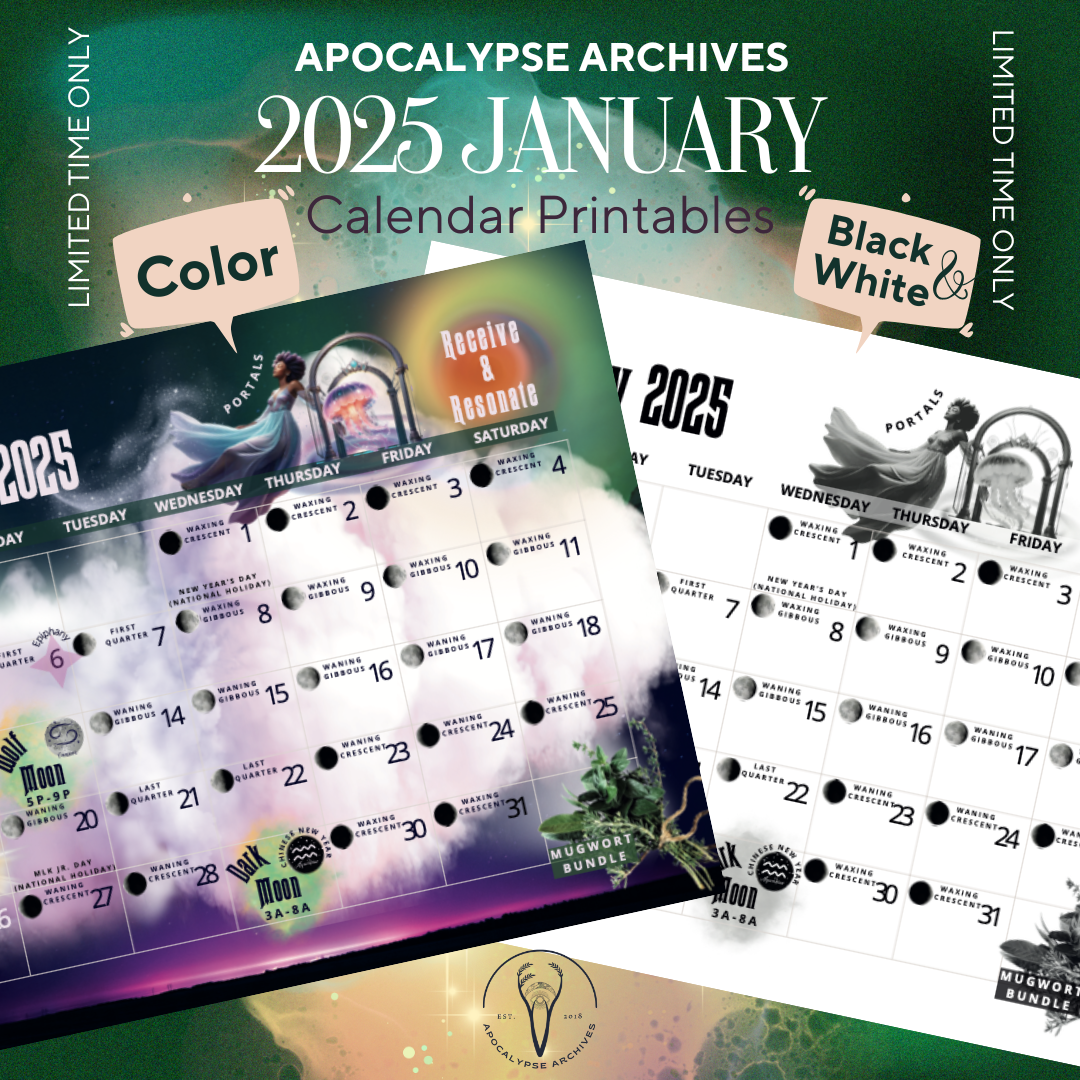 Looking for FREE Magical Calendars for 2025? | Apocalypse Archives